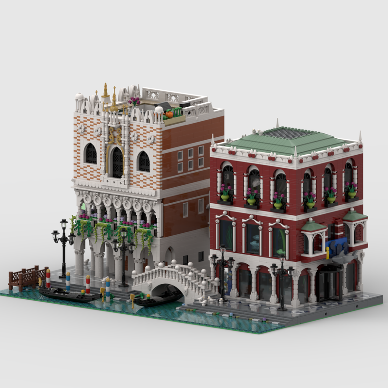 LEGO MOC Venice Palaces and Bridges by Cvanhulle | Rebrickable - Build ...