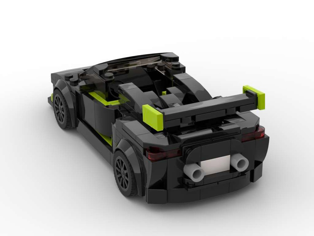 LEGO MOC 2017 Raging Bull Huracan Spyder - Black - 8 Stud Speed ...