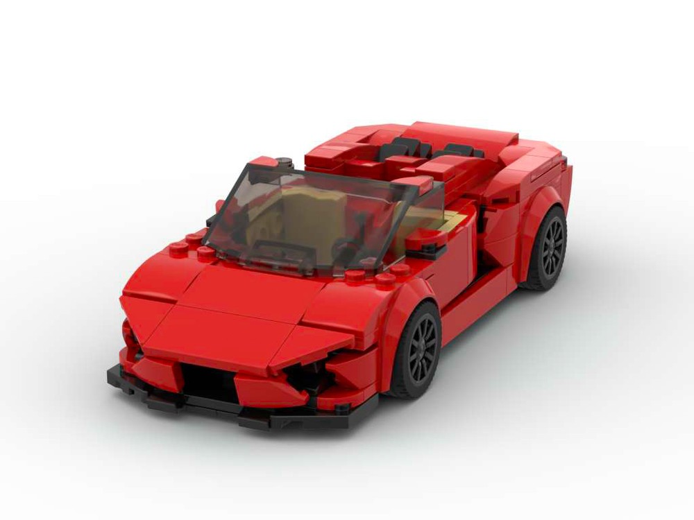 LEGO MOC 2017 Raging Bull Huracan Spyder - Red - 8 Stud Speed Champions ...