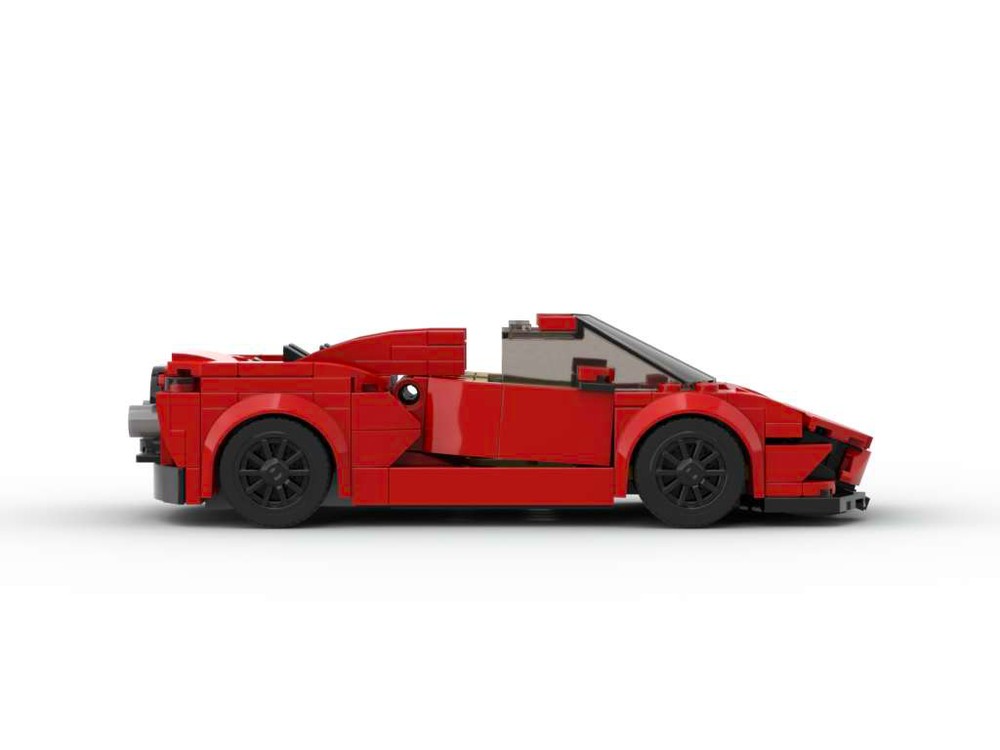 LEGO MOC 2017 Raging Bull Huracan Spyder - Red - 8 Stud Speed Champions ...