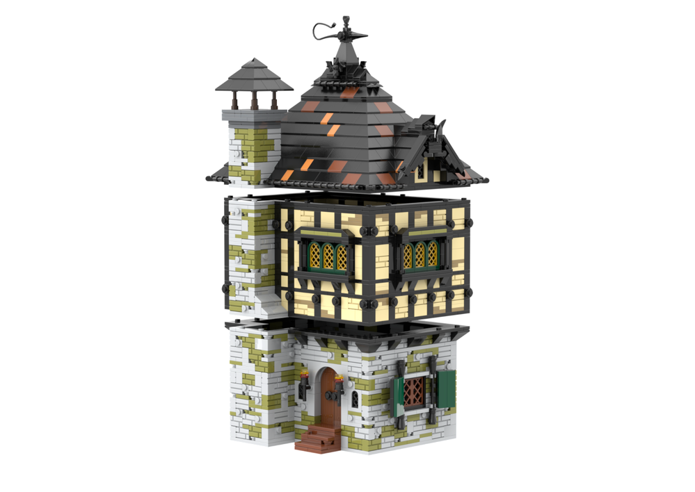 LEGO MOC Medieval Cottage by Br1ckD3sign | Rebrickable - Build with LEGO