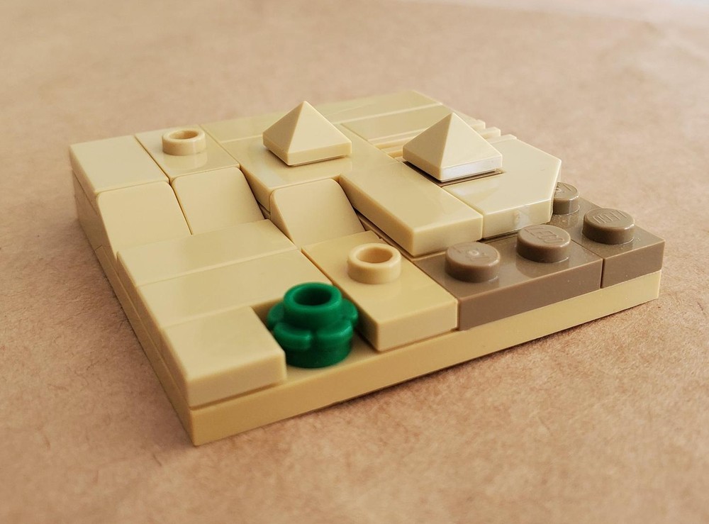 Lego Moc Micro Giza Plateau By Ailurophelia Rebrickable Build With Lego