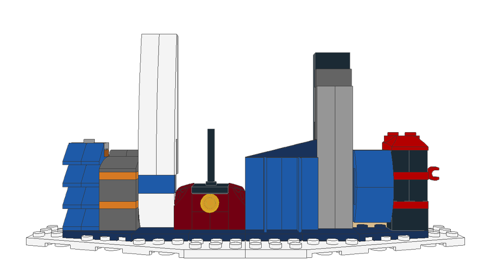 LEGO MOC 60208 City Skyline by julien1001 | Rebrickable - Build with LEGO