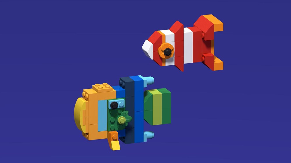 LEGO MOC BYGGLEK Tropical Fish by mattking4 | Rebrickable - Build with LEGO