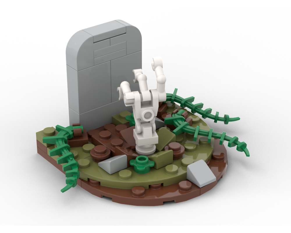 LEGO MOC Cemetery skeleton hand by BuildMaster | Rebrickable - Build ...