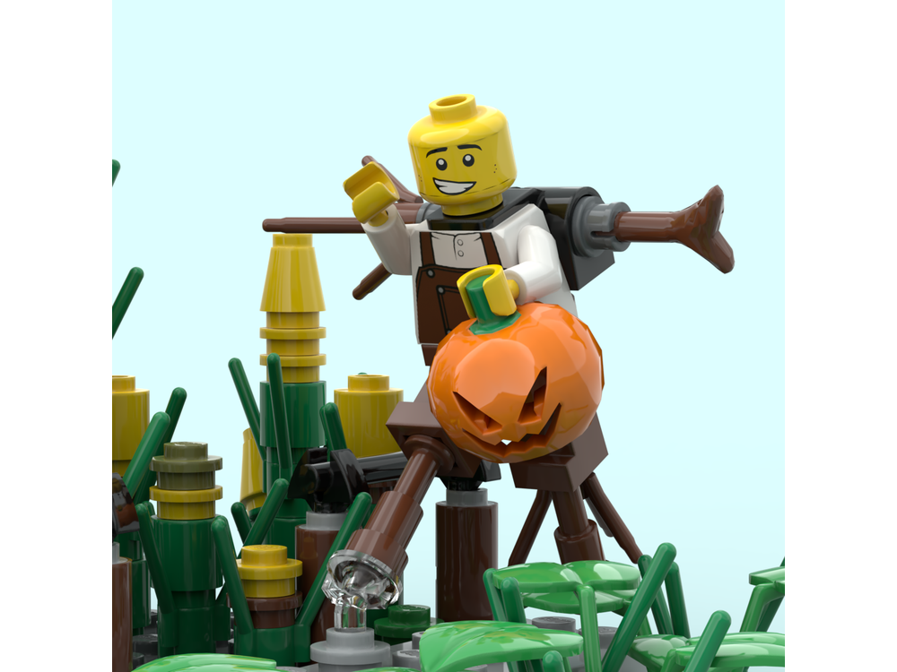 LEGO MOC Corn Cob Guy Diorama by ruudcreateslego | Rebrickable - Build ...