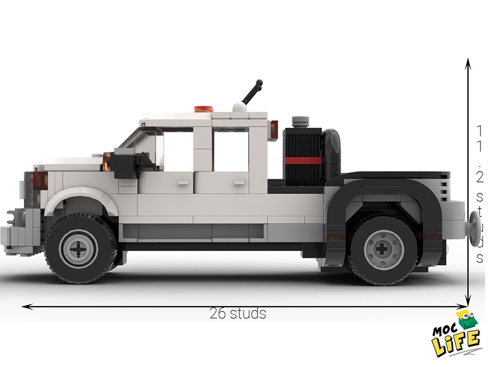 LEGO MOC Ford F-450 quad cab dually welding rig setup by MocLife ...