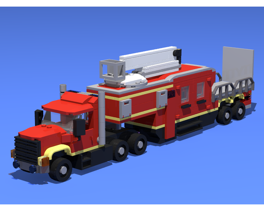 LEGO MOC Fire Truck by The Lego Master | Rebrickable - Build with LEGO