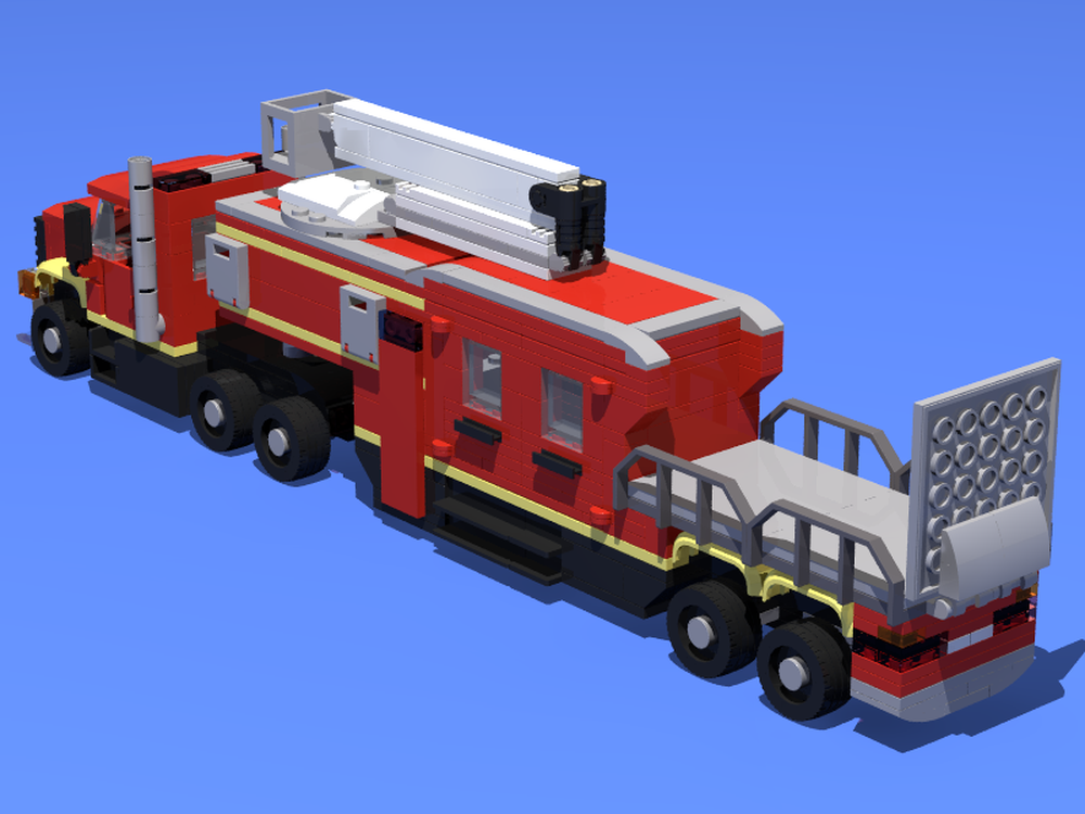LEGO MOC Fire Truck by The Lego Master | Rebrickable - Build with LEGO