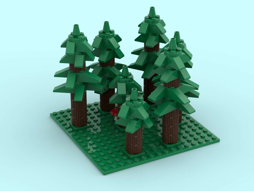 LEGO MOC Trees - set of trees for better layout by Reglin | Rebrickable ...