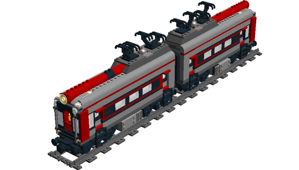 LEGO MOC Metro-North Train by CherryRose | Rebrickable - Build with LEGO