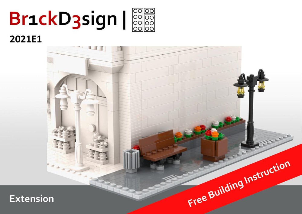 LEGO MOC Corner Extension 1 (Bench) by Br1ckD3sign | Rebrickable ...