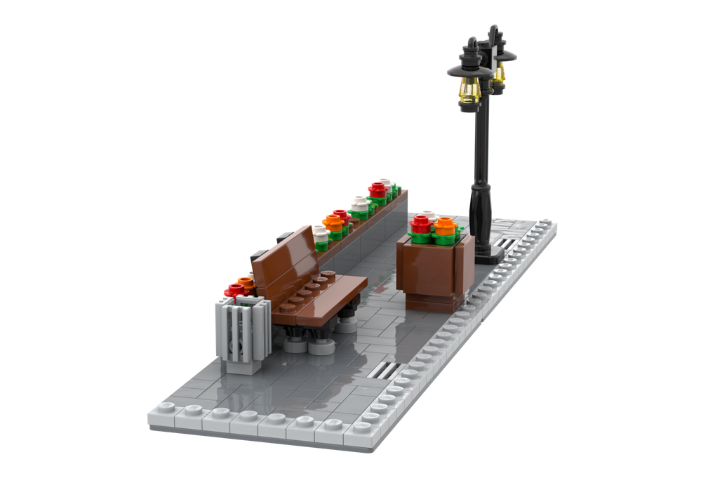 LEGO MOC Corner Extension 1 (Bench) by Br1ckD3sign | Rebrickable ...