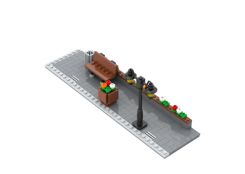 LEGO MOC Corner Extension 1 (Bench) by Br1ckD3sign | Rebrickable ...