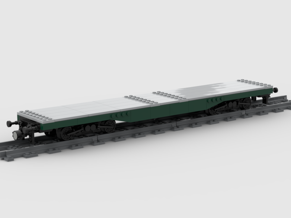 LEGO MOC Flat Freight Car by Your Brick Guy | Rebrickable - Build with LEGO