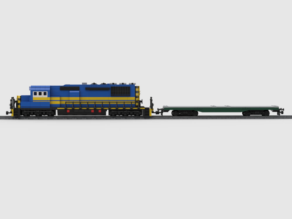 LEGO MOC Flat Freight Car by Your Brick Guy | Rebrickable - Build with LEGO