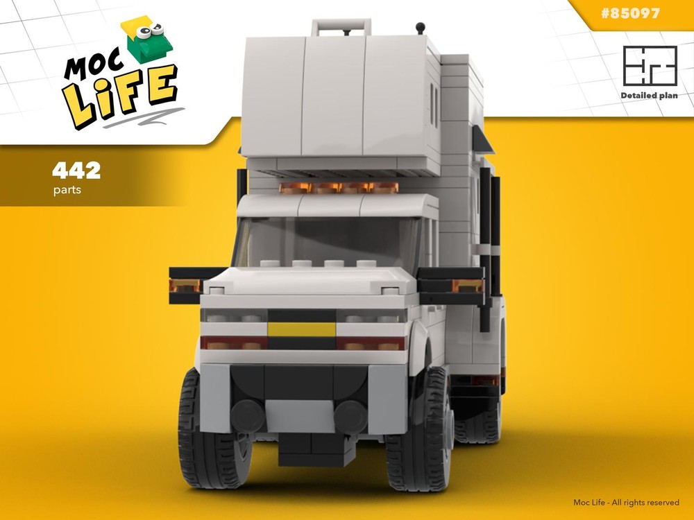 LEGO MOC Chevrolet Silverado 3500 quad cab dually with camper by ...