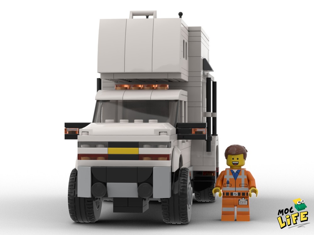 LEGO MOC-85097 Chevrolet Silverado 3500 quad cab dually with camper by ...