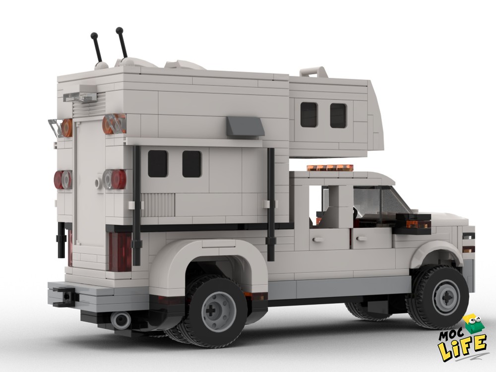 LEGO MOC Chevrolet Silverado 3500 quad cab dually with camper by ...