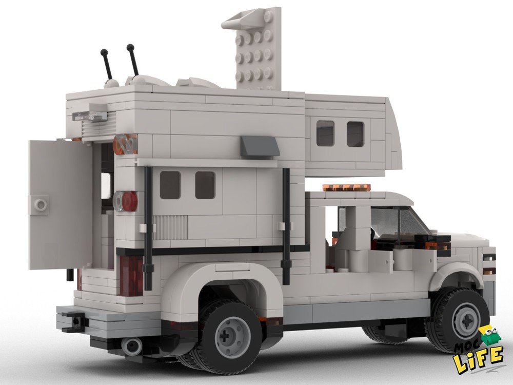 LEGO MOC-85097 Chevrolet Silverado 3500 quad cab dually with camper by ...