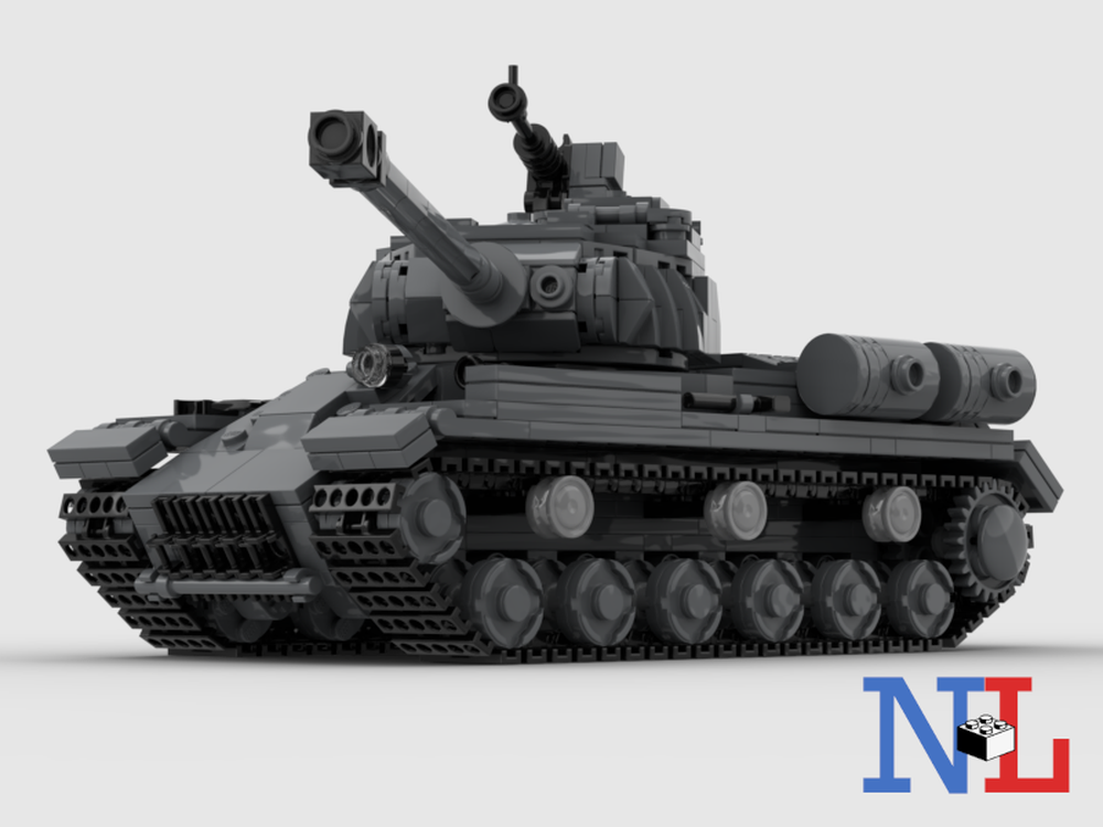 LEGO MOC WW2 IS-2 mod 1944 Soviet Tank by NLBricks | Rebrickable ...