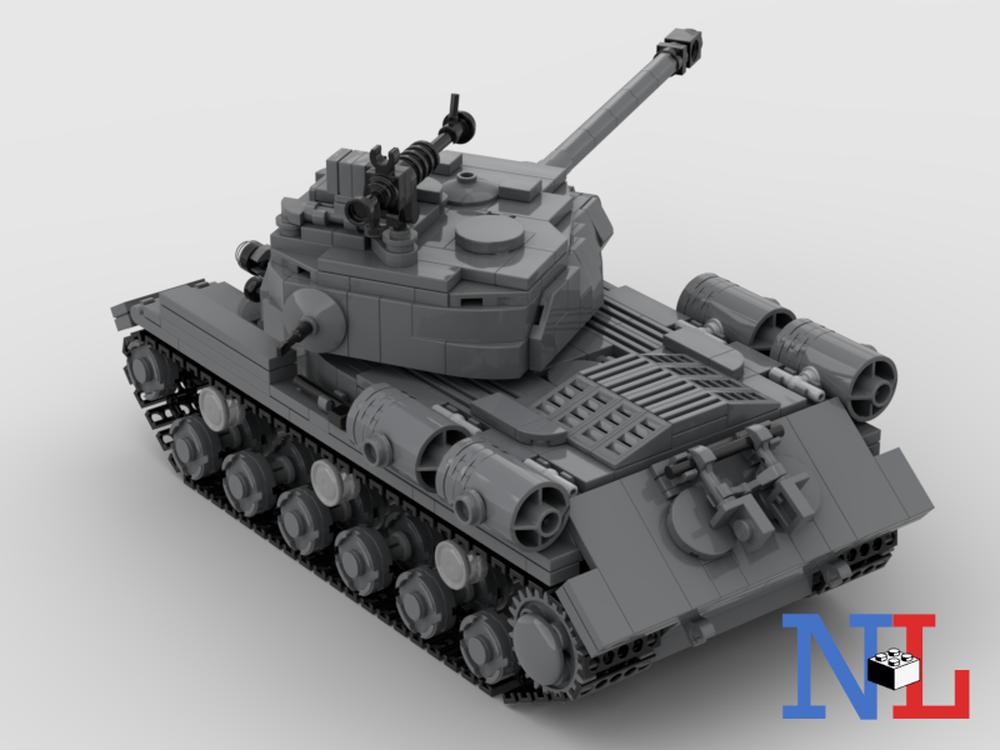 LEGO MOC WW2 IS-2 mod 1944 Soviet Tank by NLBricks | Rebrickable ...