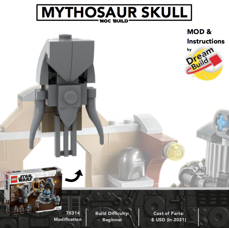 LEGO MOC The Armorer’s Forge - Beskar Mythosaur Skull ( 75319 MOD ) by ...