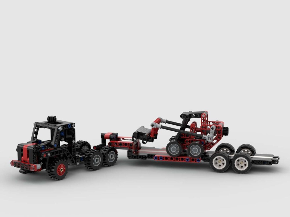 LEGO MOC Semi trailer truck with HOG steering by Viernes | Rebrickable ...