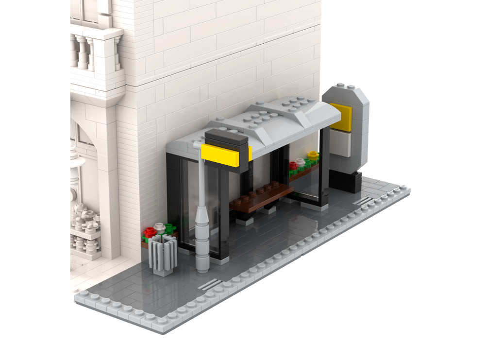 LEGO MOC Corner Extension 2 (Bus Stop) by Br1ckD3sign | Rebrickable ...