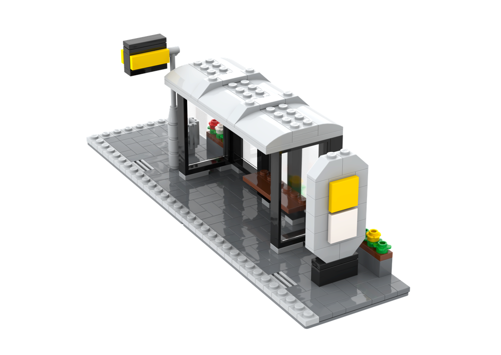 LEGO MOC Corner Extension 2 (Bus Stop) by Br1ckD3sign | Rebrickable ...