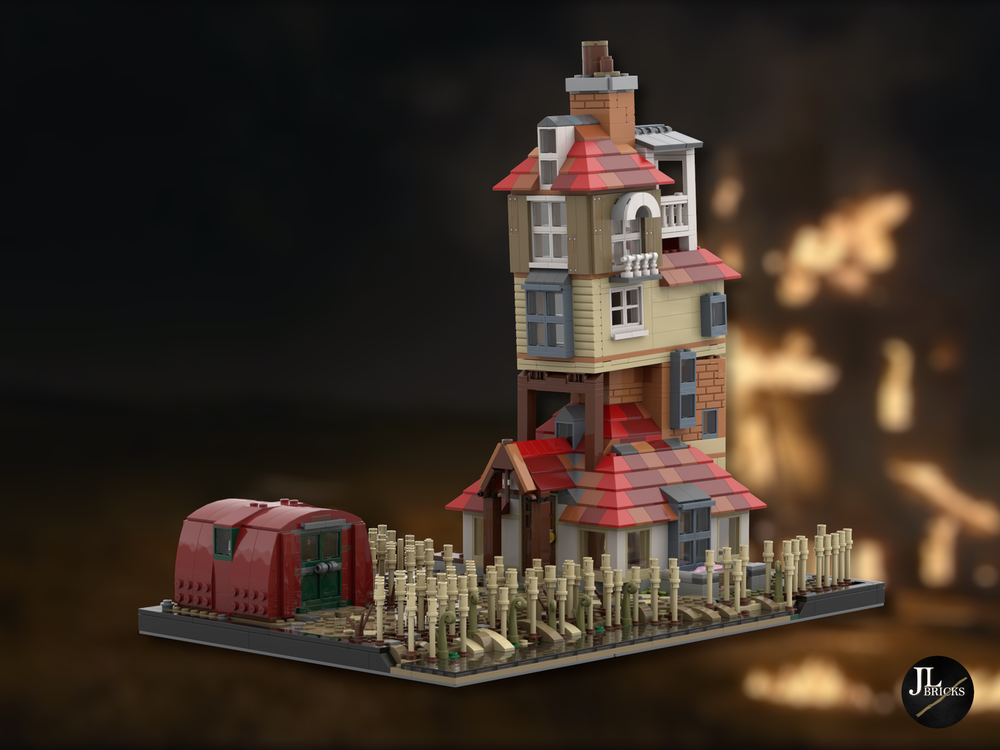 LEGO MOC The Burrow Scenery (HP6) by JL.Bricks | Rebrickable - Build ...