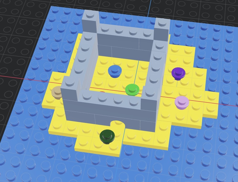 LEGO MOC Micro scale castle by jamesdejeemsie | Rebrickable - Build ...