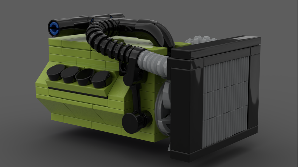 LEGO MOC 1:17 V8 Diesel Engine by G-Force_Garage | Rebrickable - Build ...