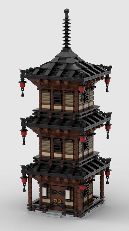 LEGO MOC Pagoda by Louis_Of_Nutwood | Rebrickable - Build with LEGO