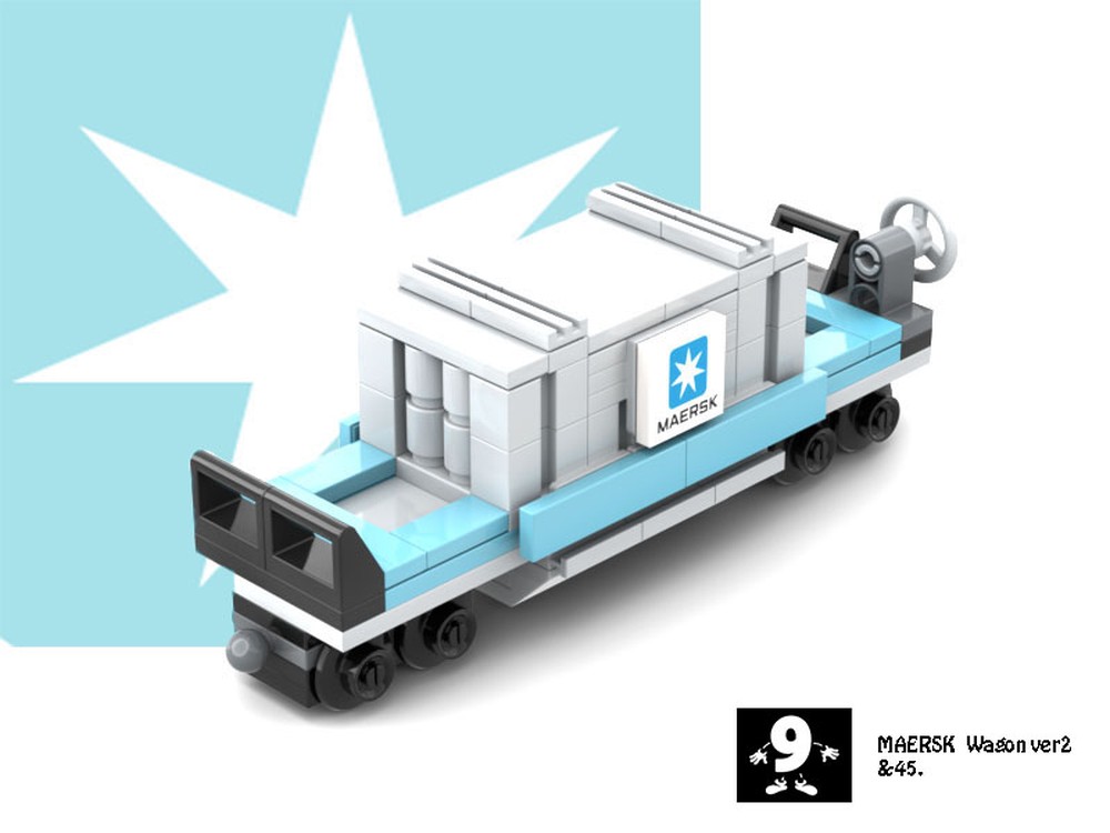 LEGO MOC &45. Mini MAERSK Wagon by number_nine | Rebrickable - Build ...