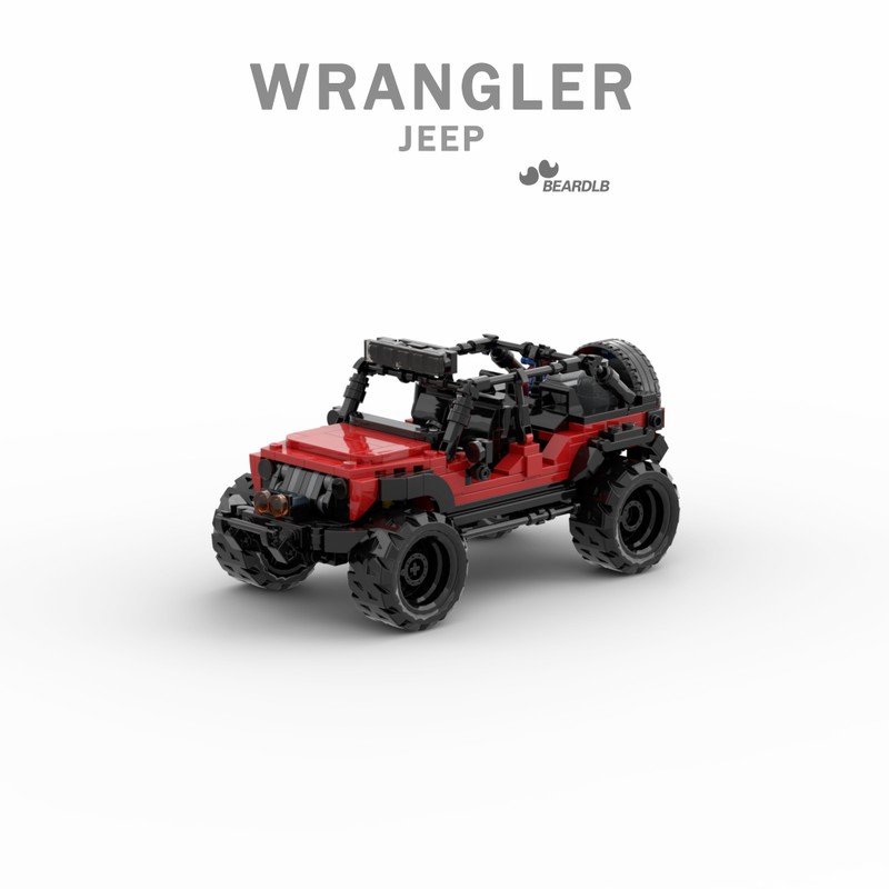 LEGO MOC jeep wrangler red 8wide speex champions by beardLB ...