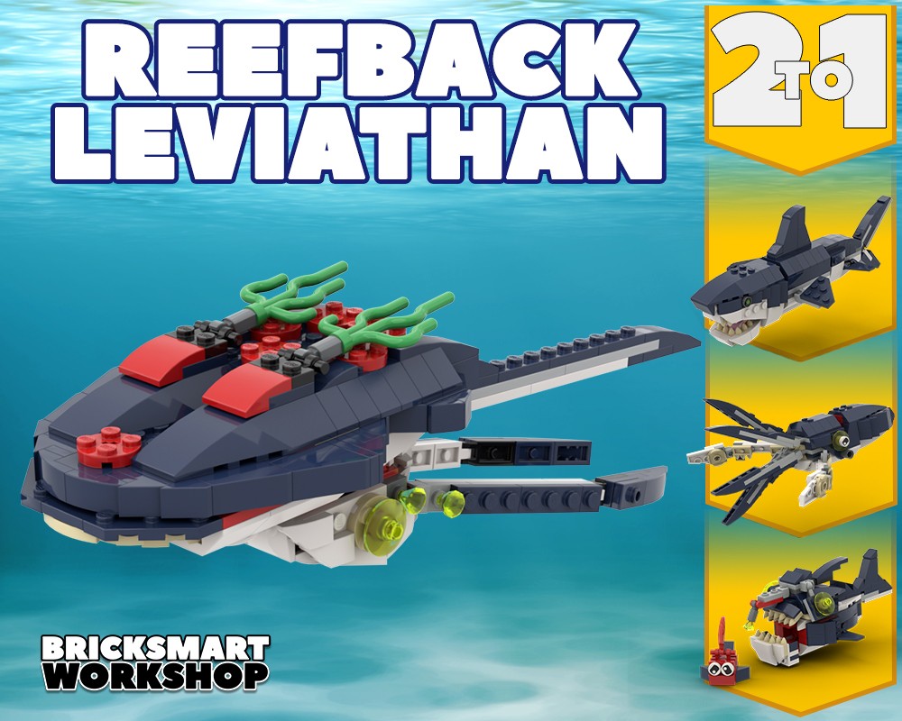 LEGO MOC Reefback Leviathan 31088 2 to 1 by bricksmartworkshop ...