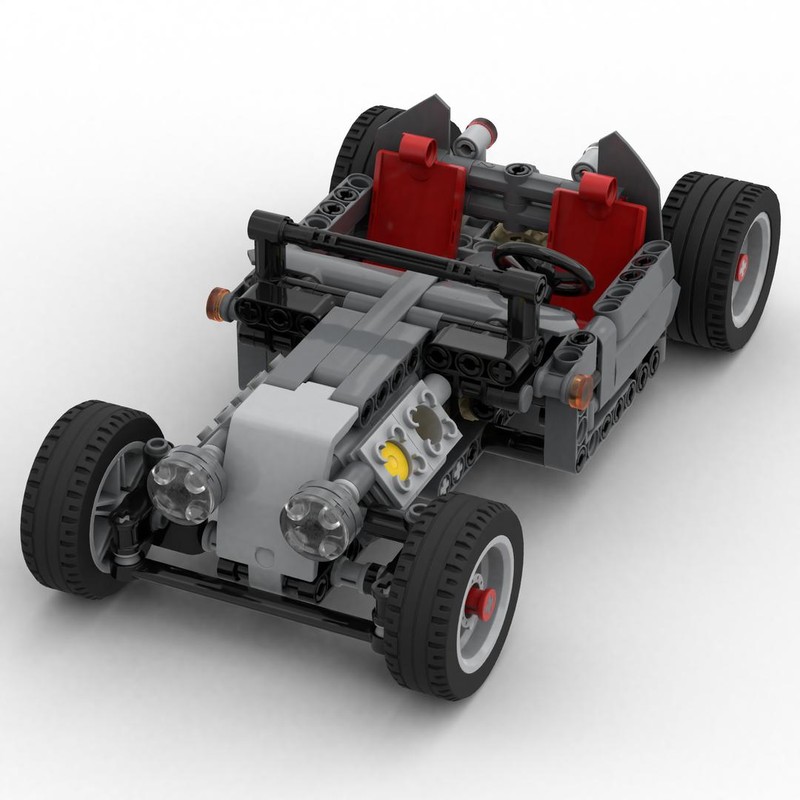 LEGO MOC Mini Technic Rat Rod by SaperPL | Rebrickable - Build with LEGO