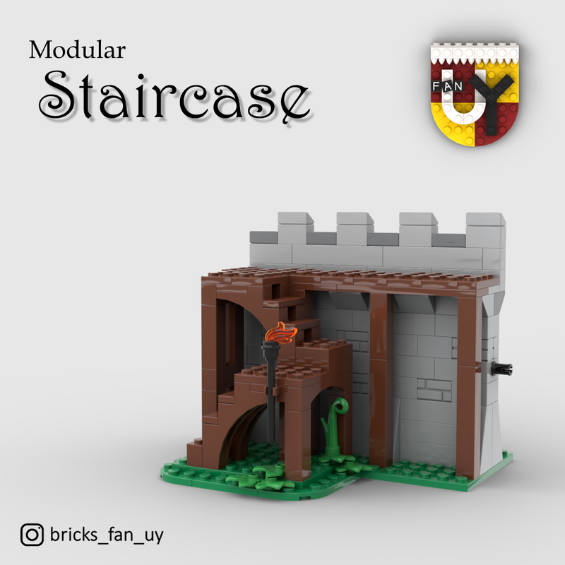 LEGO MOC Modular Staircase by bricks_fan_uy | Rebrickable - Build with LEGO