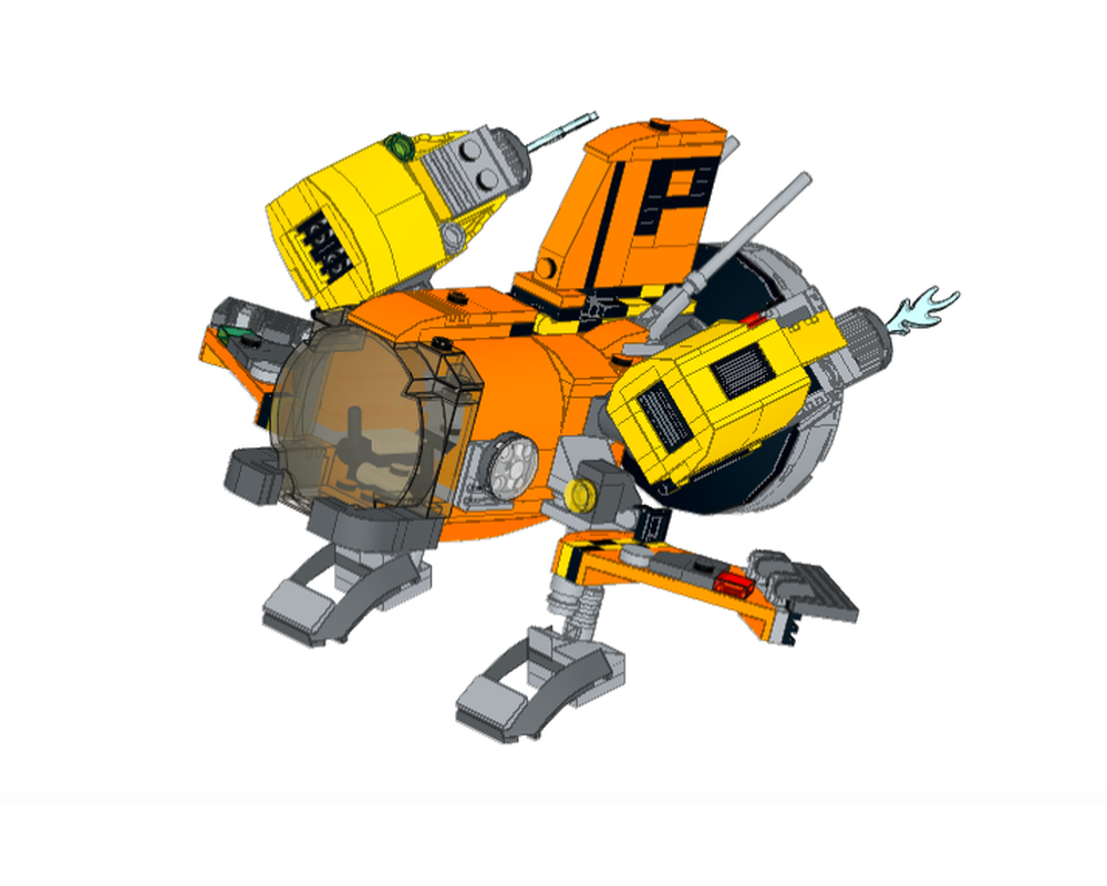 Lego Moc Pug Z Spaceship By Brixgofar Rebrickable Build With Lego