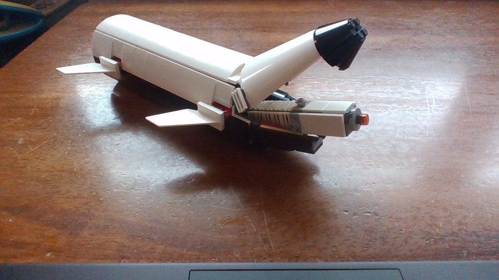 Lego Moc Reusable Rocket Part 1 Cargo Spaceship By Furniture
