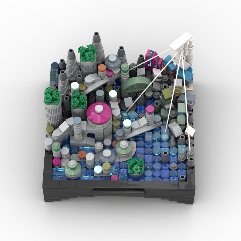 LEGO MOC Micro Hidden Mist Village by Pollen_Asneeze | Rebrickable ...