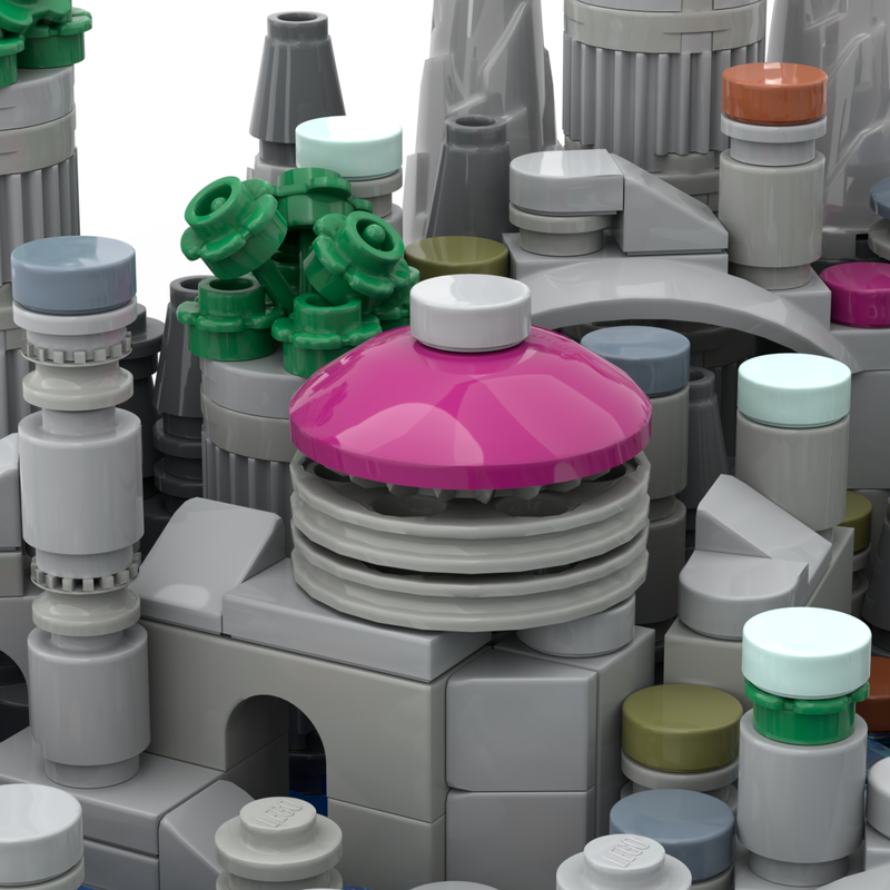 LEGO MOC Micro Hidden Mist Village by Pollen_Asneeze | Rebrickable ...