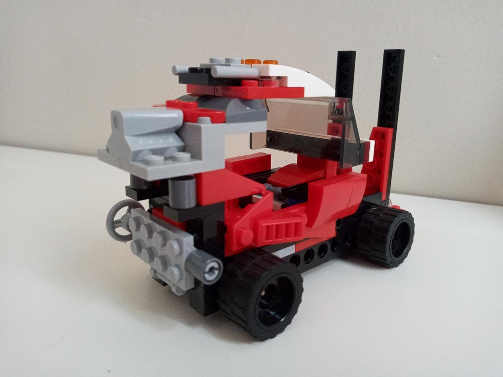 LEGO MOC Red Fork-lift - MOC 31100 by Pedro_Henrique | Rebrickable ...