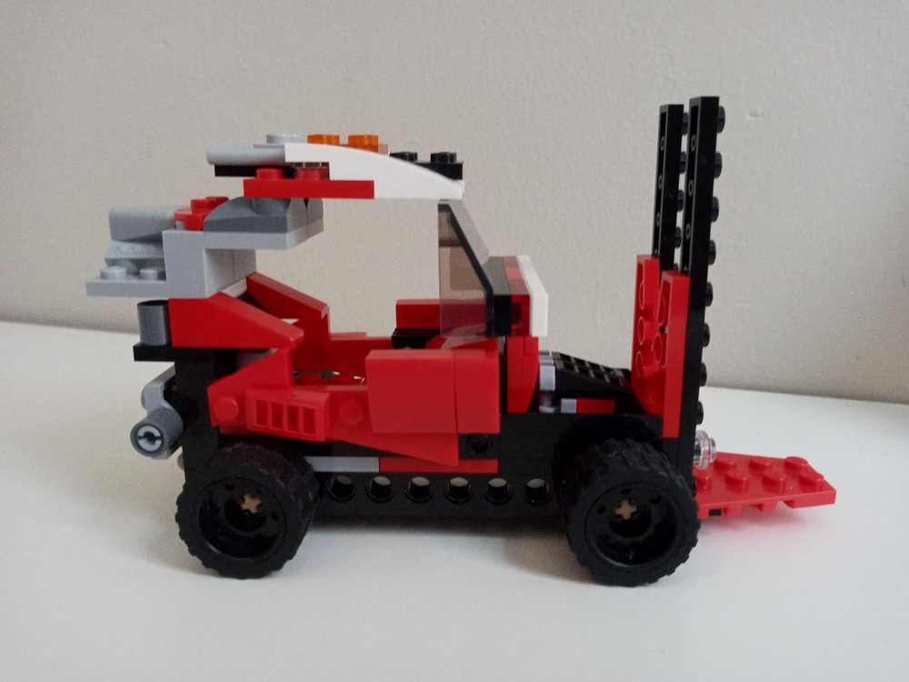 LEGO MOC Red Fork-lift - MOC 31100 by Pedro_Henrique | Rebrickable ...