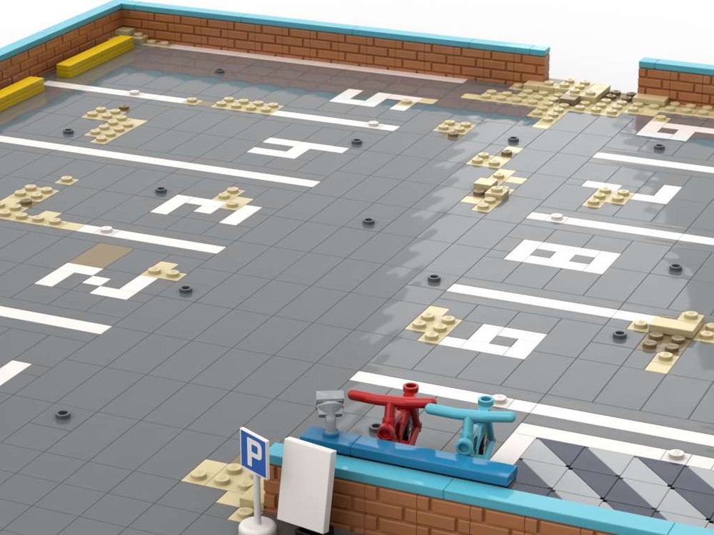 LEGO MOC Modular Beach Parking Lot by IBrickedItUp | Rebrickable ...