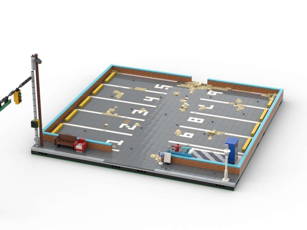 LEGO MOC Modular Beach Parking Lot by IBrickedItUp | Rebrickable ...