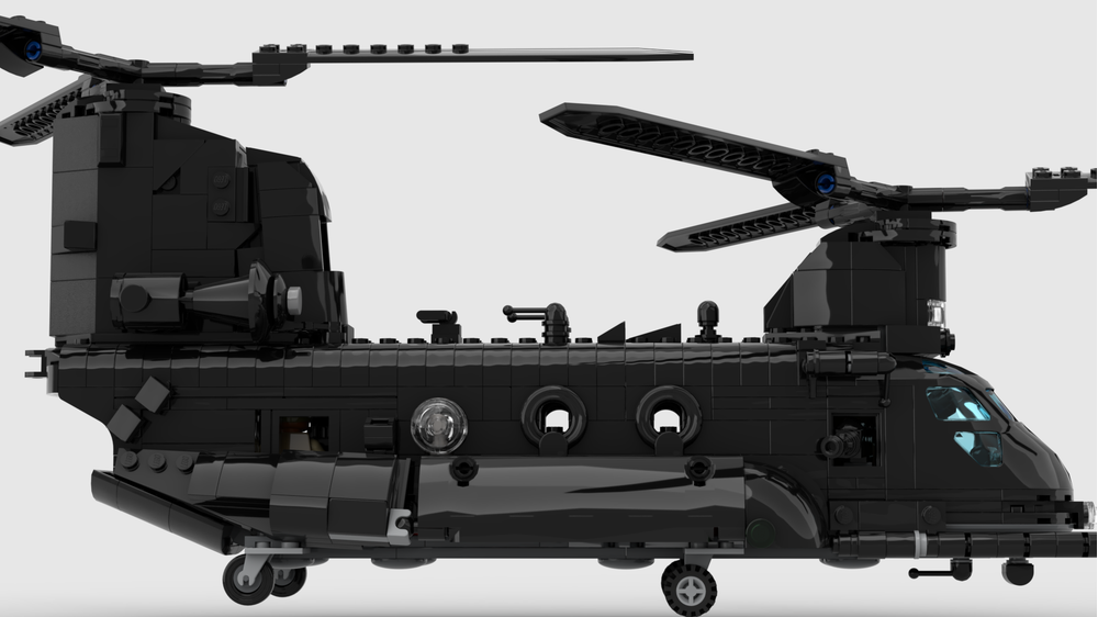 LEGO MOC MH-47G Special Forces Chinook by DinDJarJarin | Rebrickable ...