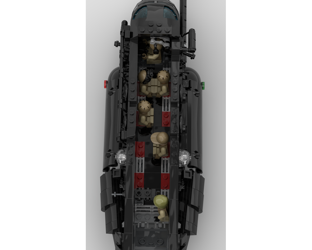 LEGO MOC MH-47G Special Forces Chinook by DinDJarJarin | Rebrickable ...