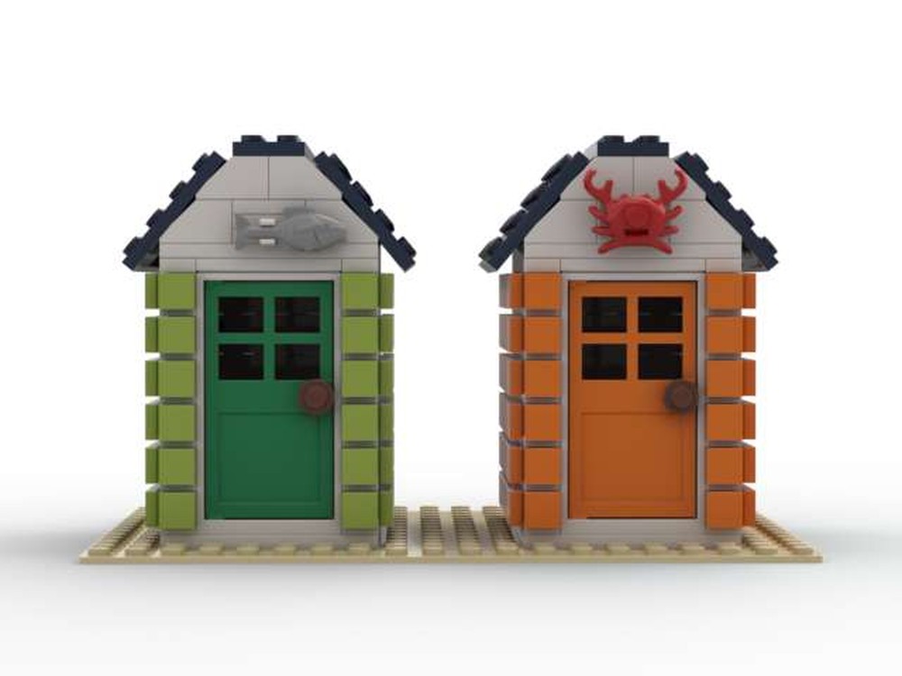 LEGO MOC beach huts by mbbox | Rebrickable - Build with LEGO